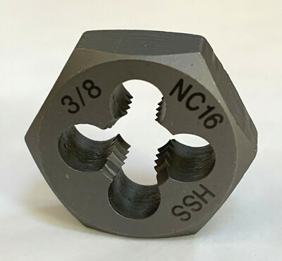 HSS Dies 1/4 5/16 3/8 7/16 1/2 9/16 5/8 3/4 UNC UNF Die Nut Thread Cut ...
