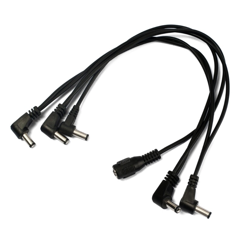 1 5 Way Guitar Pedal Power Supply Cable Power Supply Adapter Splitter ...