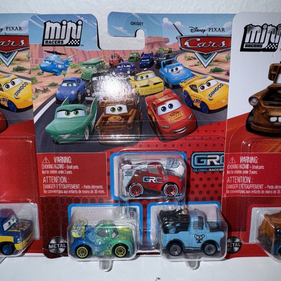 Disney Pixar Cars GRC 3 Pack Mini Racers Lot of 3 Packs 2024 | eBay