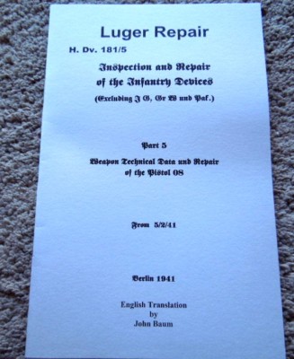 WW2 German 9mm Luger Inspection/Repair English Translation 12 Pages | eBay