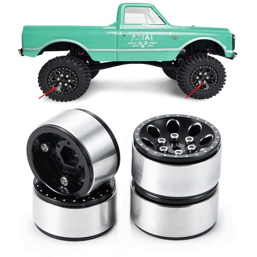 4pcs/Set Alloy 1/24 RC Beadlock Wheel Rims For RC Crawler 1:24 Axial ...