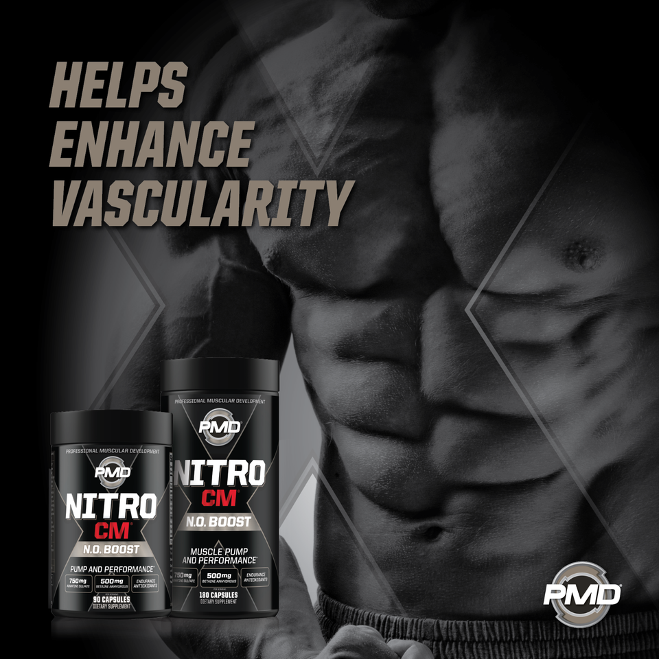 NITRO CM - Nitric Oxide Formula for Muscle Pumps & Performance - (180 ...