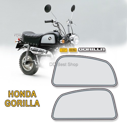 Sticker Emblem Logo Gray L/R Pair Side Fuel Tank For Honda Gorilla V6 ...