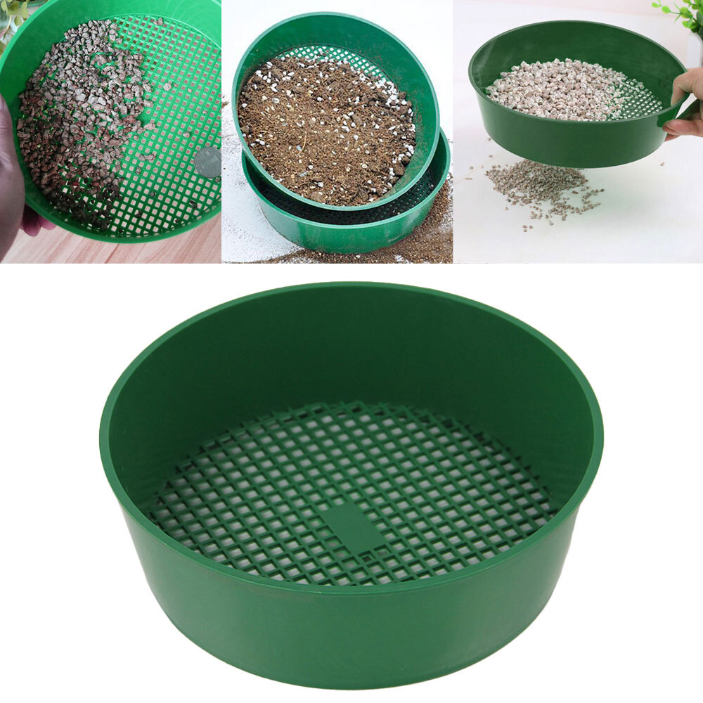 Garden Sieve Composy Soil Sand Green Stone Mesh Soil Sieve Small Gravel ...