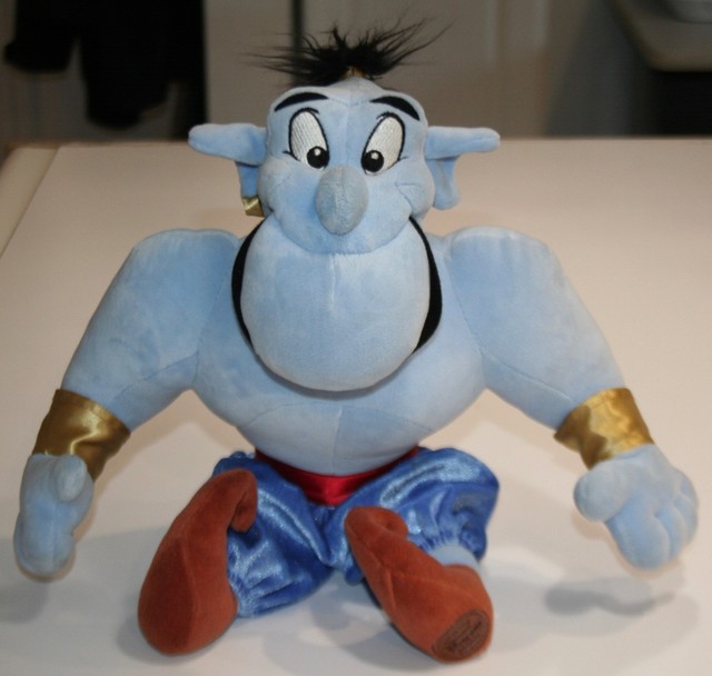 Disney Store Authentic Exclusive Aladdin 15'' Genie Plush Stuffed Doll ...