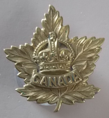 WWI Canadian Maple Leaf Cap Badge Overseas Battalion CEF | eBay