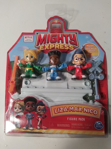 MIGHTY EXPRESS Figures LIZA MAX NICO Netflix 3 FIGURE PACK Spin Master ...