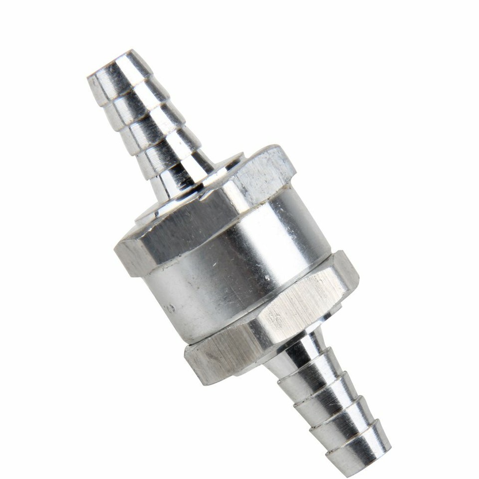 8mm 5/16" Aluminium Fuel Line Non Return One Way Check Valve Petrol ...