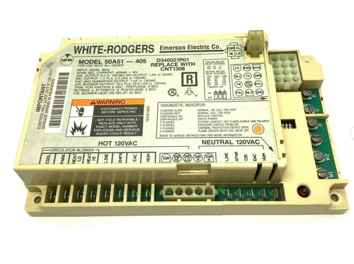 50A51-405 White-Rodgers D340021P01 Furnace Control Circuit l Board ...