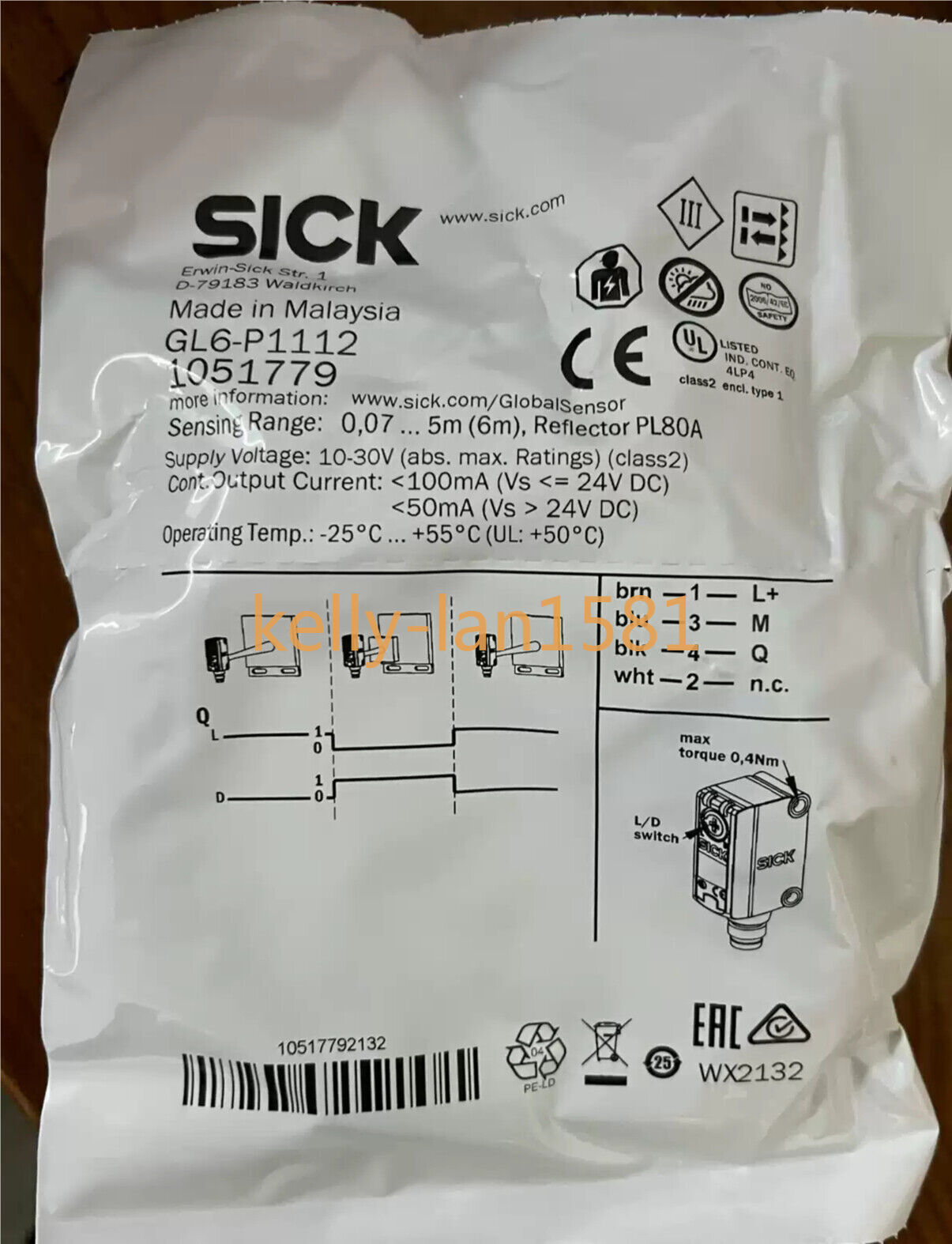 100% Test 1pcs SICK 1051779 GL6-P1112 | eBay