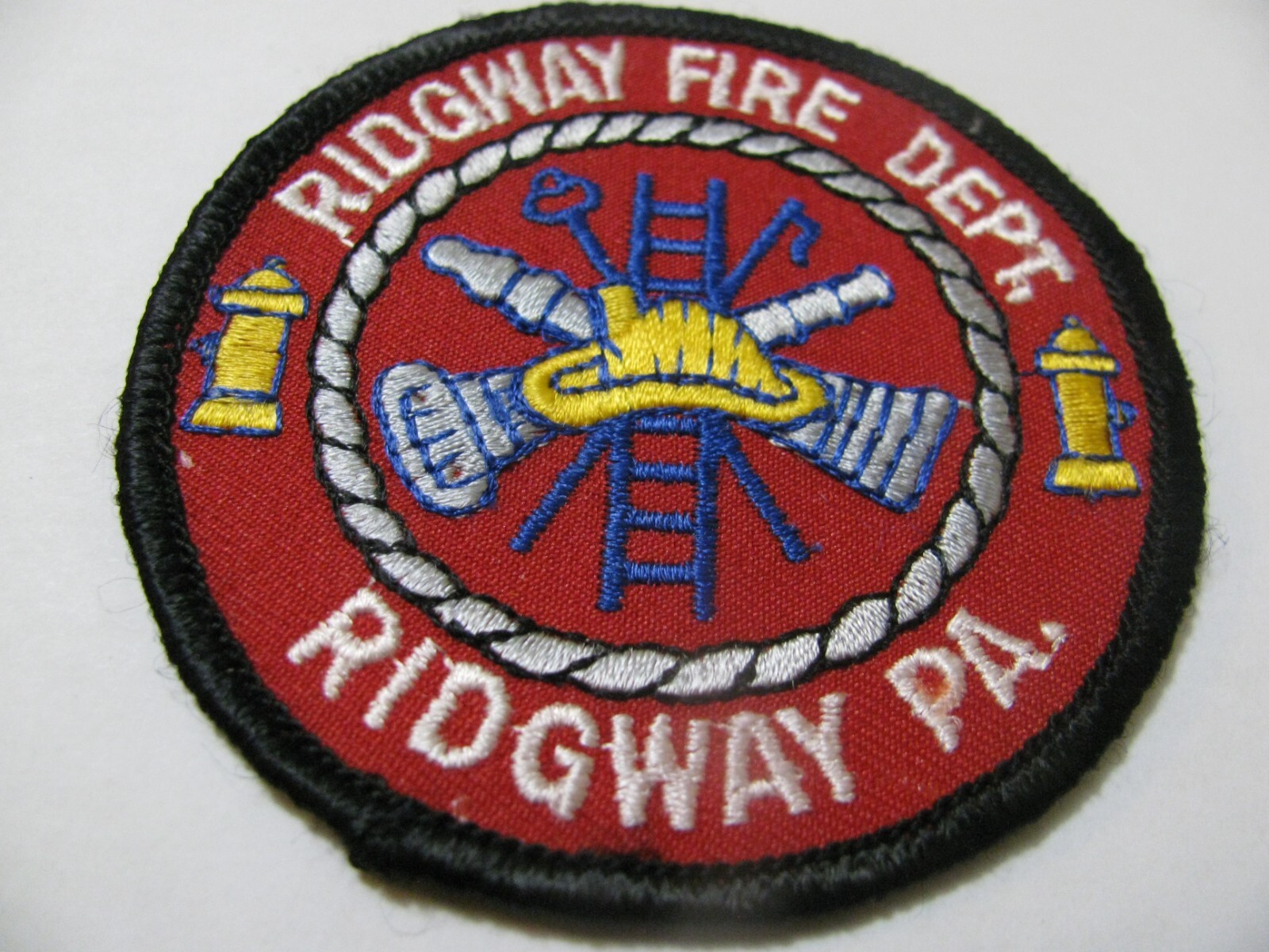 PENNSYLVANIA PA - Ridgway EMT Fire Rescue Dept Patch Iron On 3” Rare ...
