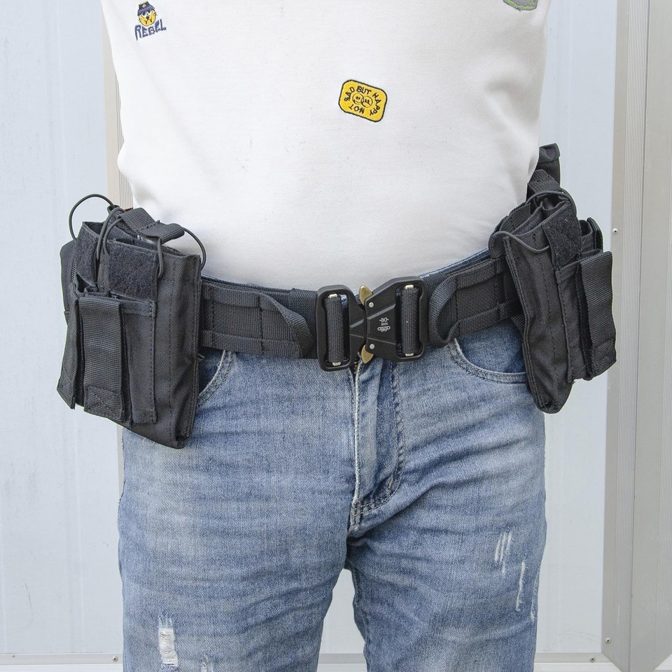 Tactical Battle Belt Set 7pcs Combat Duty Belt Law Enforcement Utility ...
