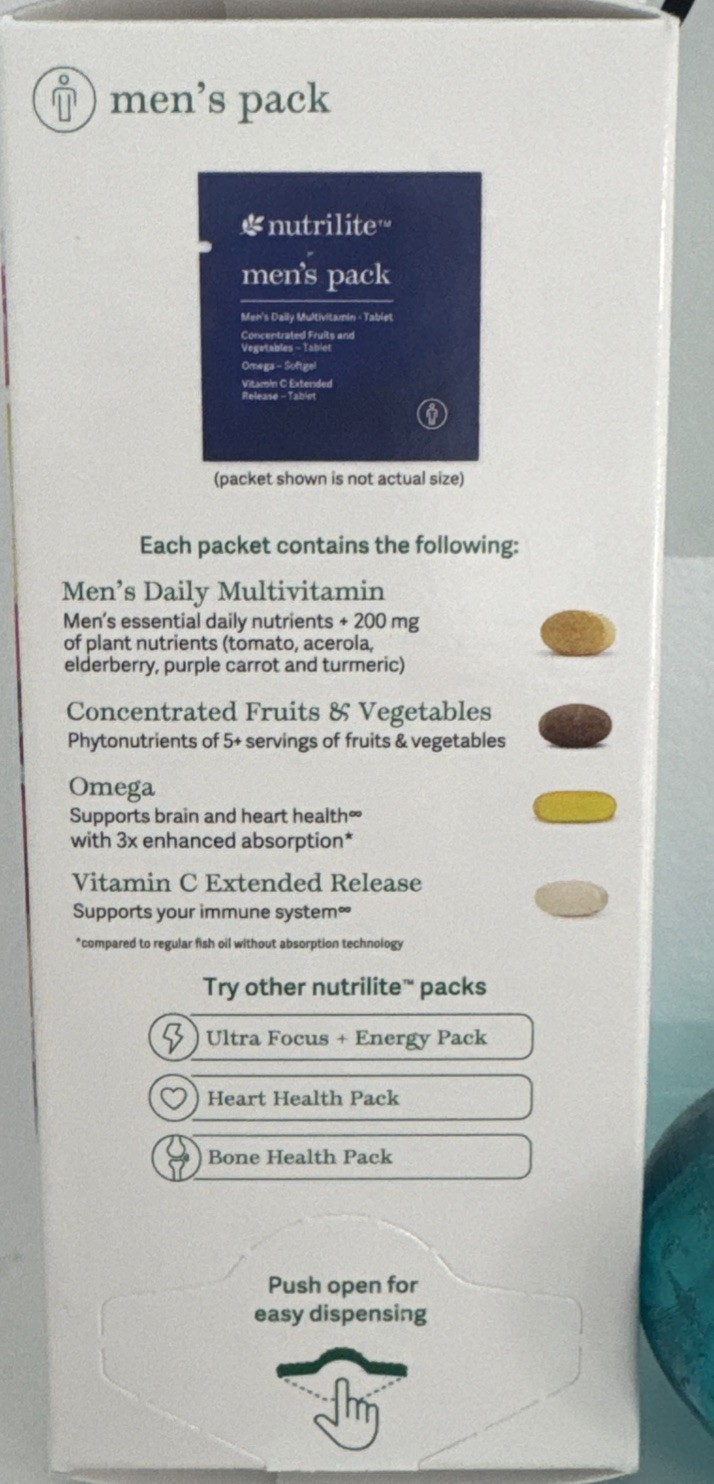 Amway Nutrilite Men’s Pack 30 Packets - EXP 9/2025 Dietary Supplement New | eBay