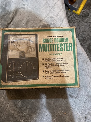 Vintage Micronta 43-Range Multitester Multimeter With Box 22-204 | eBay