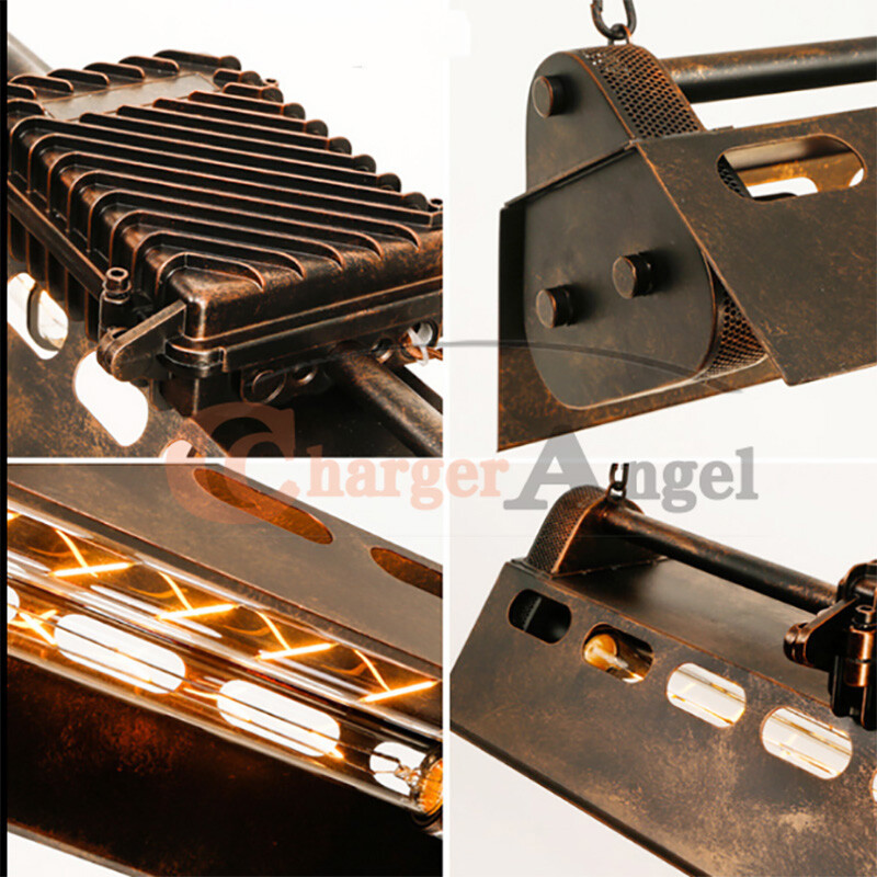 Industrial Steampunk Chandelier Pool Table Ceiling Light Fixture ...