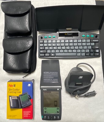 3Com Palm IIIx Palm Pilot, Keyboard, and Accessories | eBay