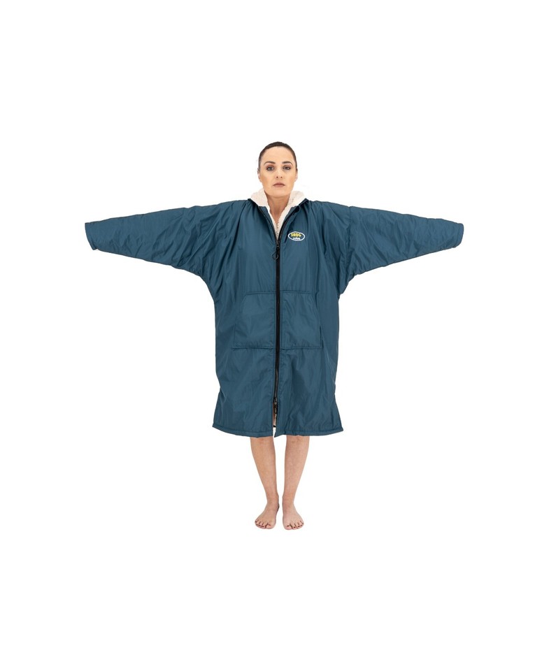Waterproof Dry Changing Robe Hooded Coat Swimming Outdoors WOMENS FREE ...