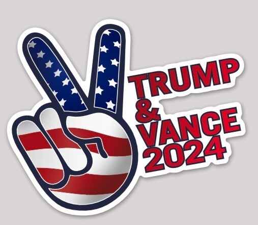 Donald Trump JD Vance For President and VICE PRESIDENT 2024 Vinyl ...