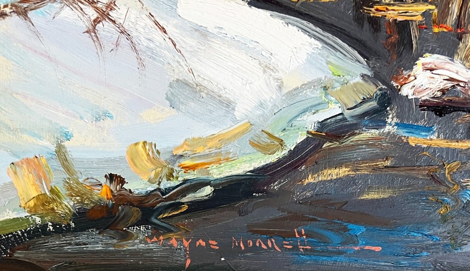 Superb Large Oil Painting by Listed Artist Wayne Morrell of Vermont ...