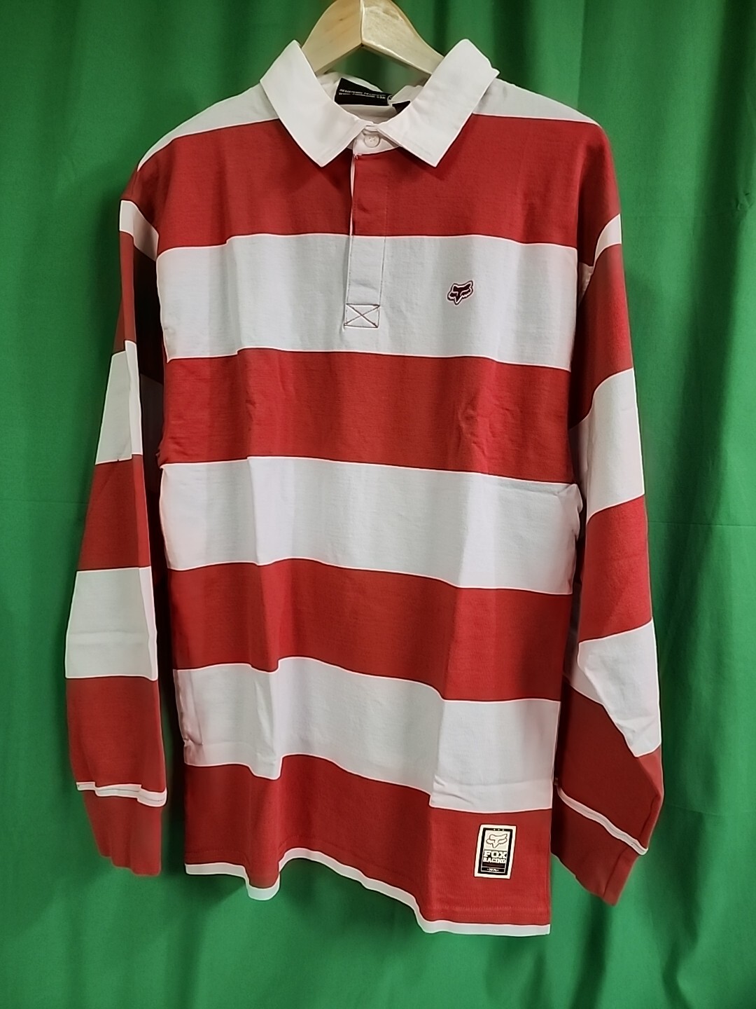 VTG 90s Fox Racing Long Sleeve Shirt Sz Medium Red/Grey | eBay
