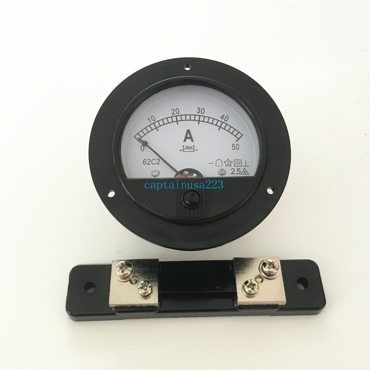 New Dc 050a Shunt Analog Amp Panel Meter Current