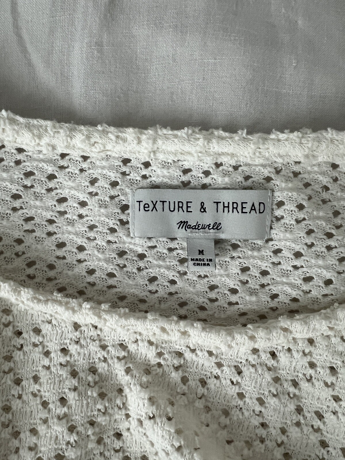 Madewell Texture & Thread Eyelet Flutter-Sleeve Top S… - Gem