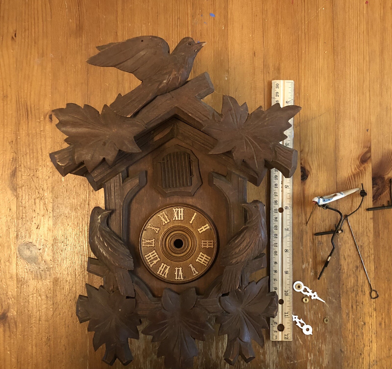 Black Forest Cuckoo Clock Case Parts Or Repair Only. | eBay