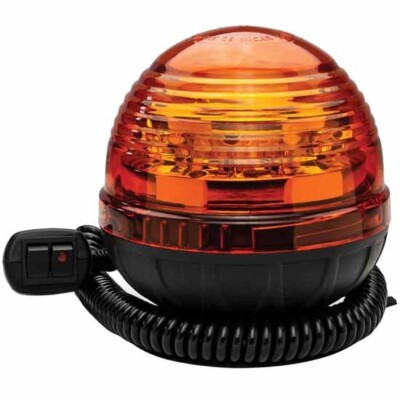 12 Diode Vacuum Magnetic Mount Amber Dome 3 Flash Beacon Light | eBay