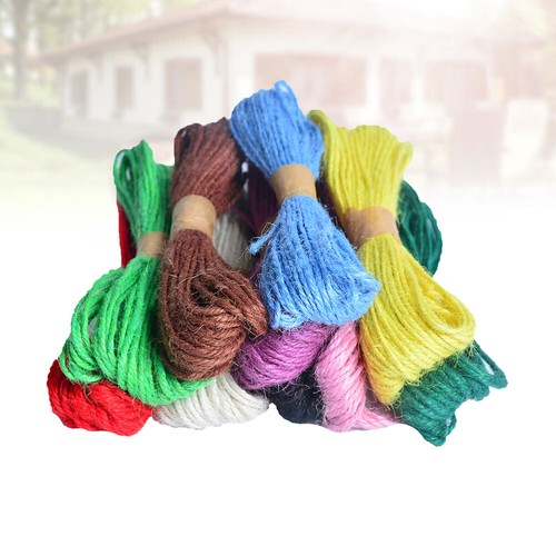 12 Rolls Handwoven Twine Wrapping String Rope Lacing Cord Knitting | eBay