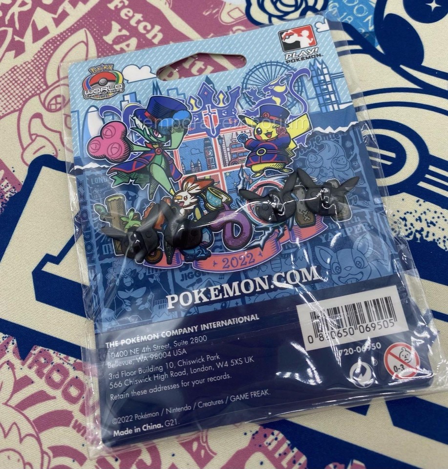 Pikachu & Roserade Pins London 2022 World Championships Pokemon Center ...