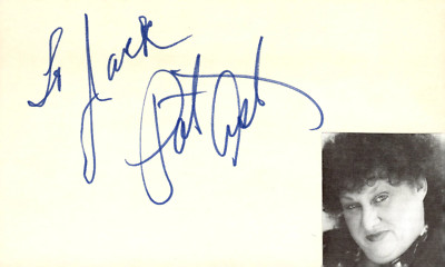 Pat Ast Signed Auto 3x5 Index Card Warhol | eBay