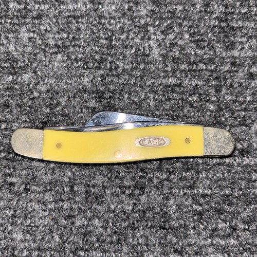 Case XX 3318 CV Medium Stockman 3-Blade Yellow Handle Pocket Knife 2006 ...