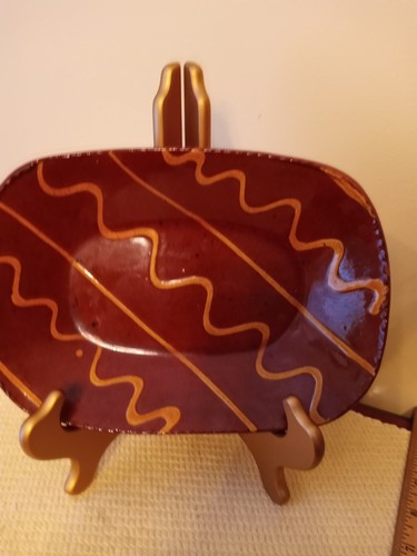 Lester Breininger Robertsonia Redware Pottery Dish 1977 Signed Folk Art ...