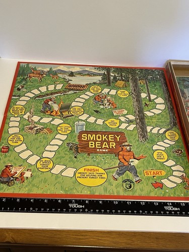 Smokey Bear game vintage 1968 complete RARE HTF box lid w/damage | eBay