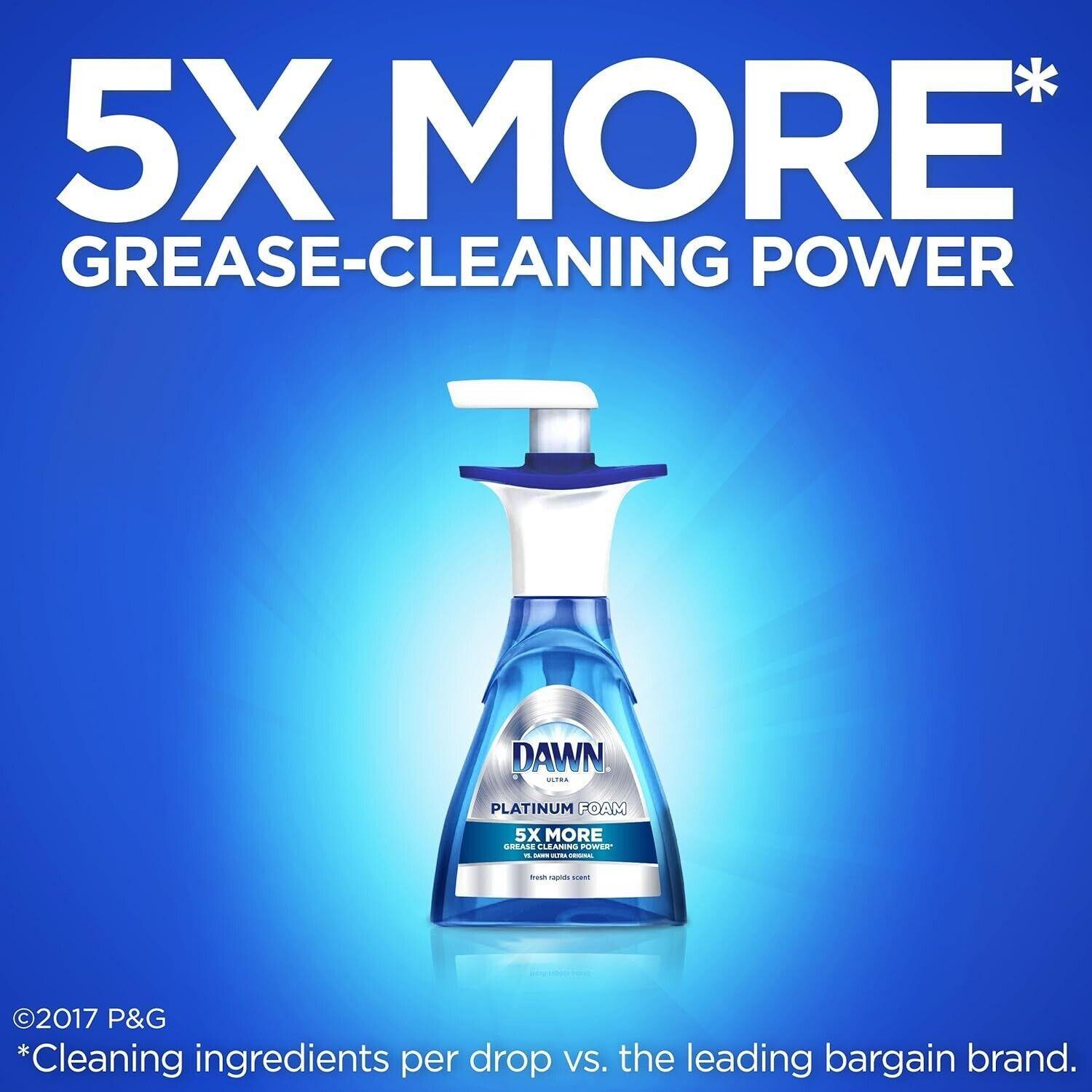 Dawn Ultra Platinum Foam Dishwashing Foam Fresh Rapids Scent 10.1 Fl Oz ...