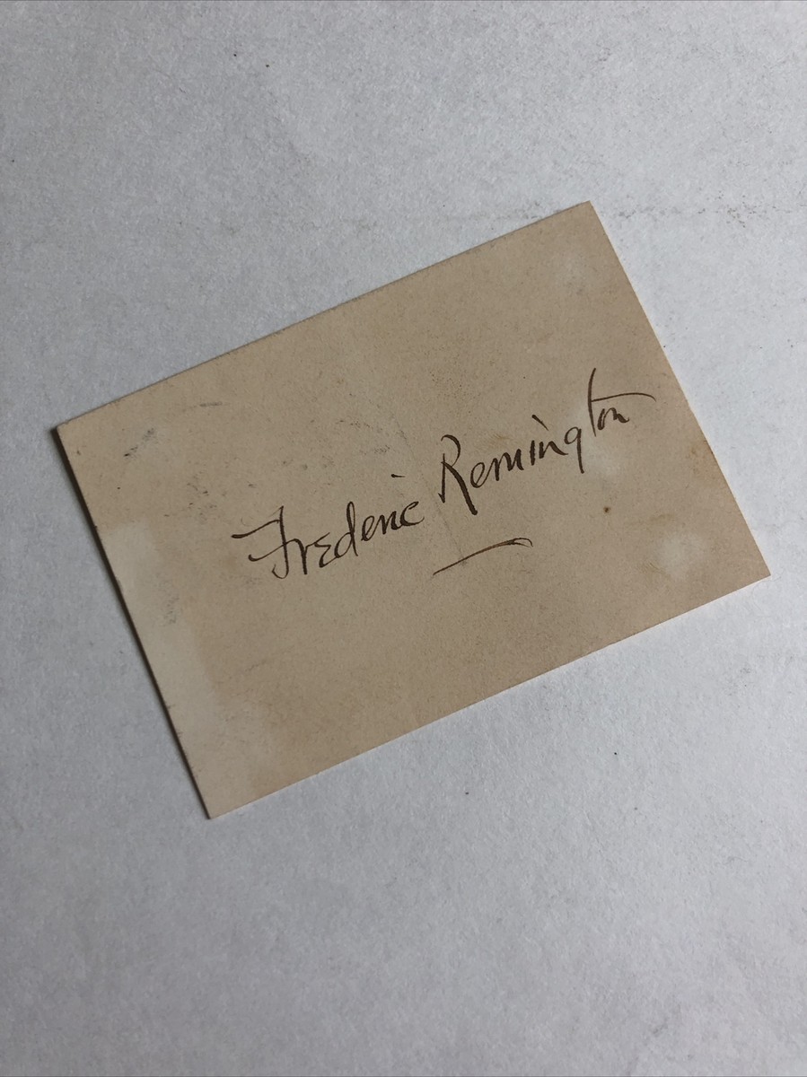 Frederic Remington Signature