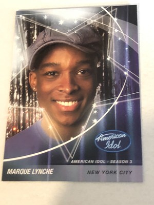 American Idol Trading Card # Marque Lynche | eBay