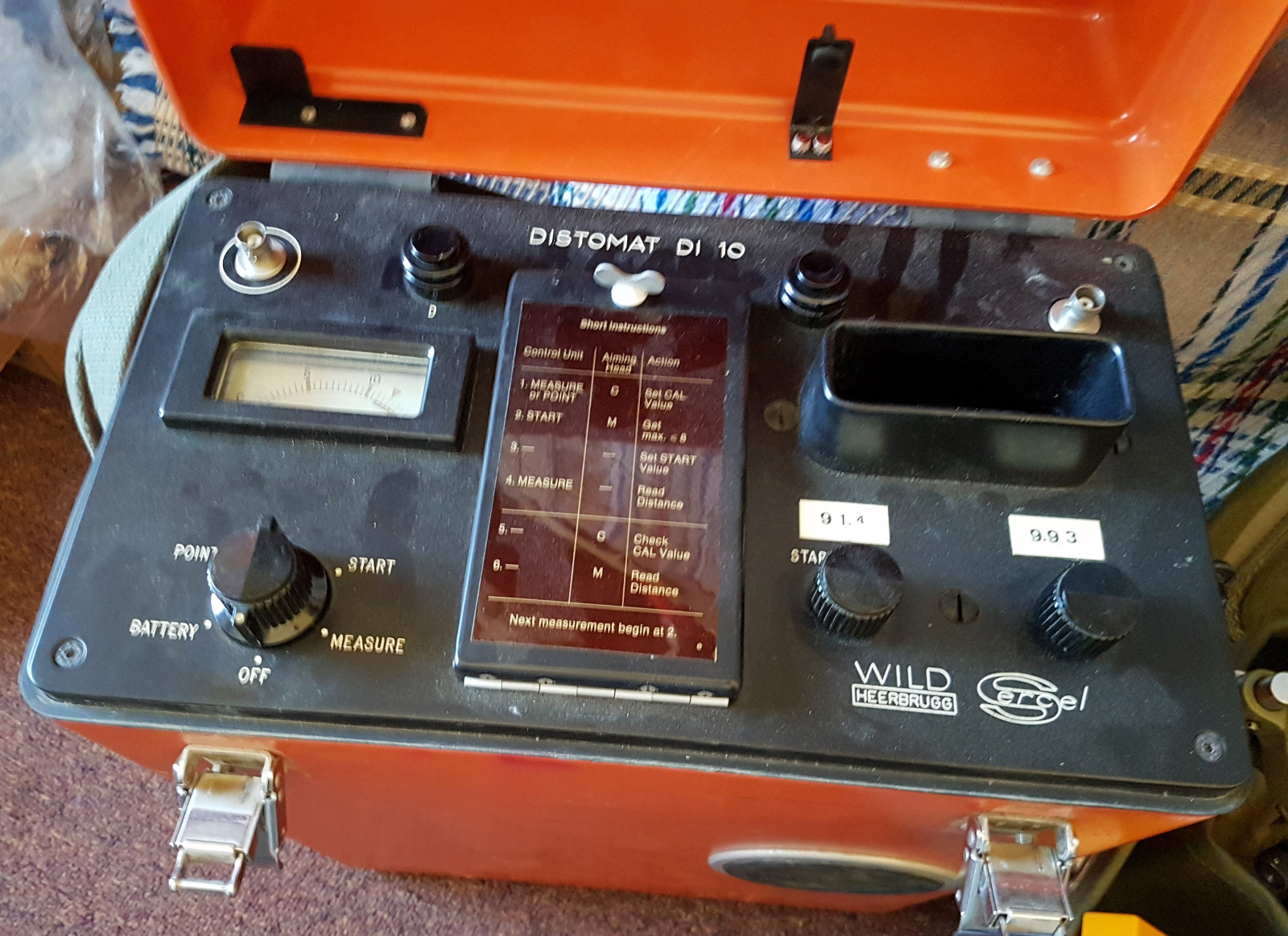 WILD HEERBRUGG DISTOMAT DI10 SERCEL, GDR11, GDR10, WILD DI10, SURVEYING ...