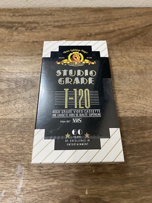 MGM Studio Grade T-120 High Grade Blank VHS Tape 6hrs EP Mode New ...