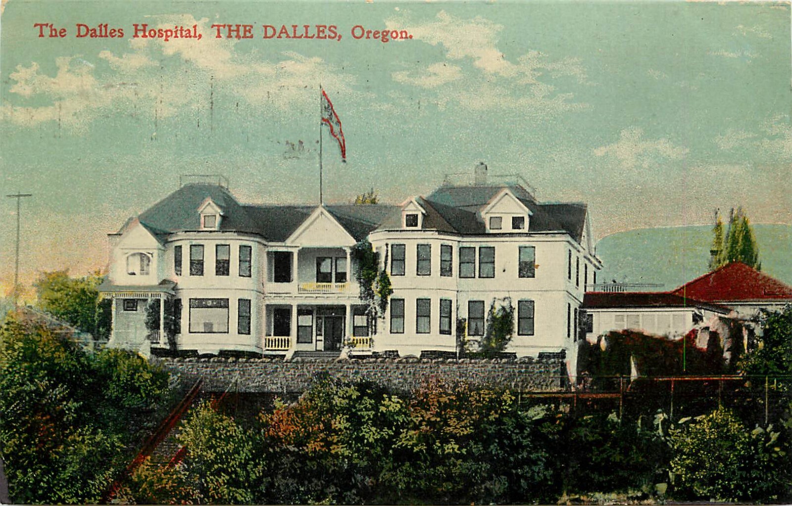 c1907 Postcard; The Dalles Hospital, The Dalles OR Wasco County, Posted ...
