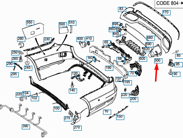 Exhaust End Pipe MERCEDES W212 GLE Ml GL W166 AMG Right Cover ...