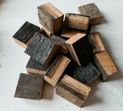 Oak Whiskey Barrel Chunks BBQ Smoking Wood Smoker pizza oven Bourbon ...