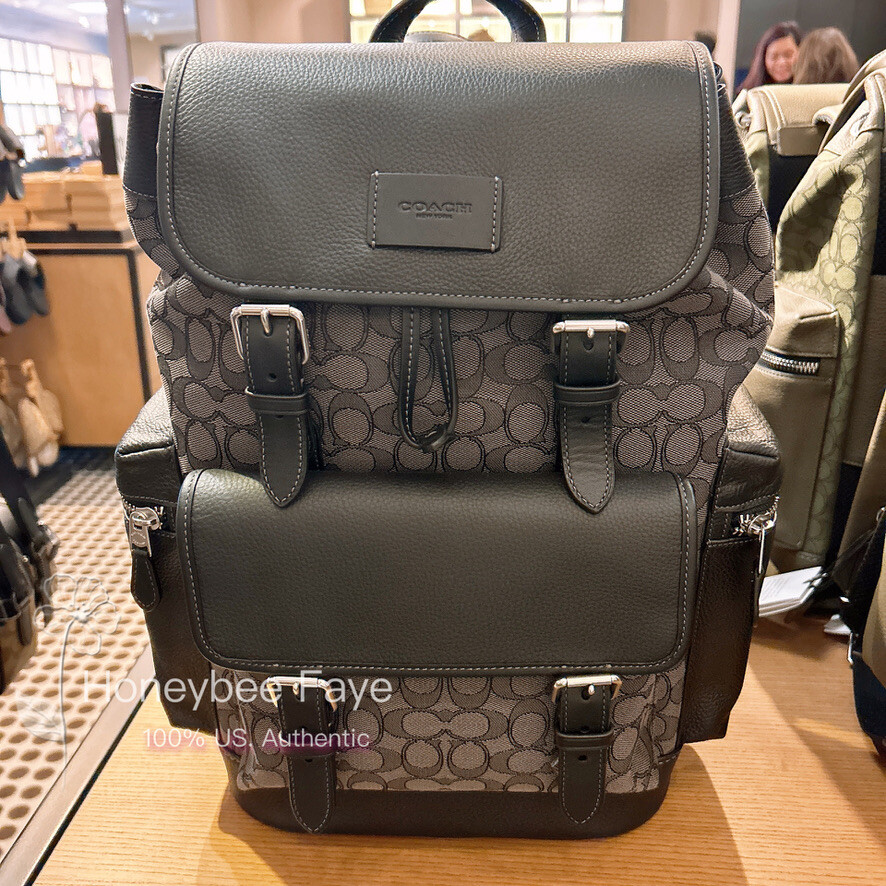 NWT Coach MEN's Sprint Backpack In Signature Jacquard CE523/CO933/CR322 ...