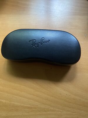 Ray-Ban Rayban Sunglasses Case Black Hard Side Clamshell Eyeglasses ...