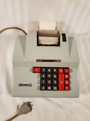 Cash Register, Adding Machines - Hermes Adding Machine Model
