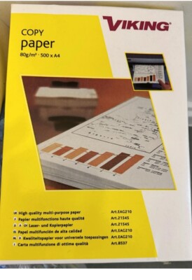Viking Everyday A4 Printer Paper - 500 Sheets. PERFECT FOR COPY | eBay UK