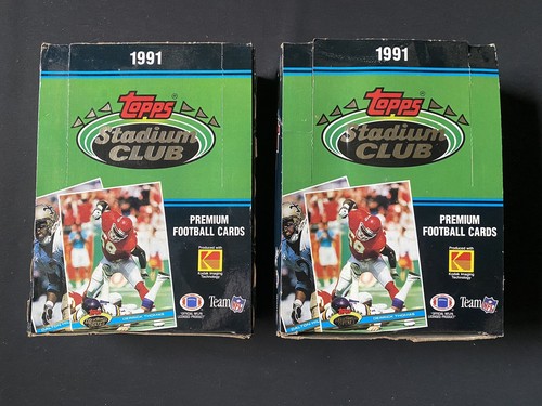 Lot Of 2 1991 Topps Stadium Club Football Wax Boxes FAVRE ROOKIE | eBay