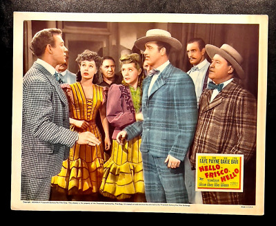 HELLO, FRISCO, HELLO ORIGINAL LOBBY CARD 1943, ALICE FAYE,JACK OAKIE ...
