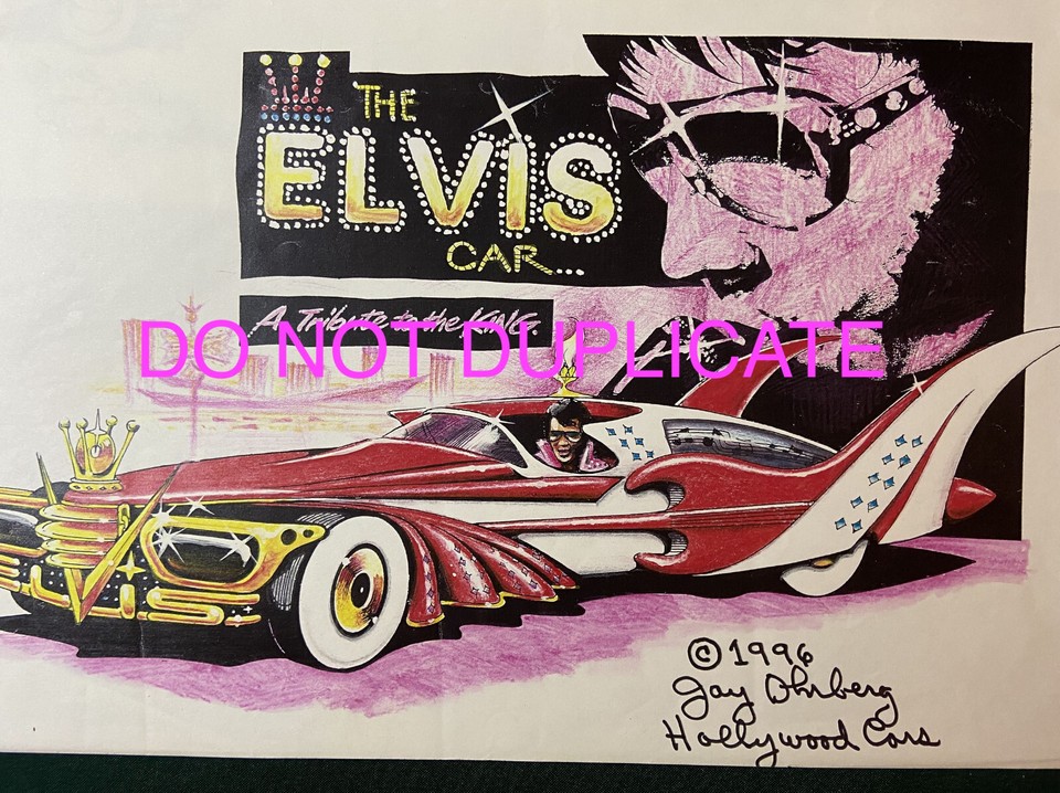 3 Jay Ohrberg Designs ELVIS the King Marilyn Monroe Gangster Bogey Car ...