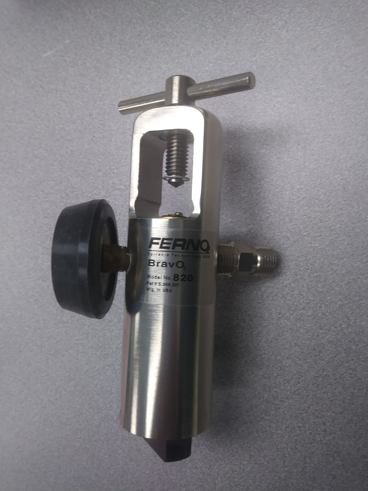 FERNO2 SPIRACLE TECHNOLOGIES BRAVO2 OXYGEN O2 REGULATOR GAUGE,VENT ...